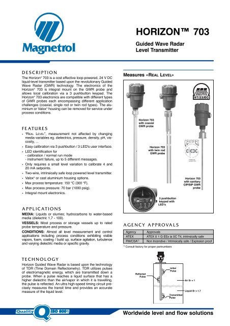 HORIZON™ 703 - Magnetrol International