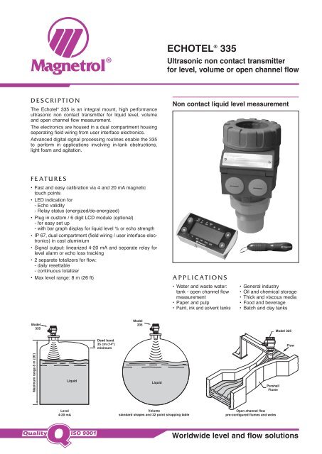 Echotel® 335 - Magnetrol International