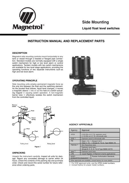 Instruction Manual - Magnetrol International