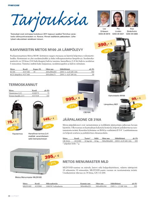 kahvinkeitin metos m100 ja lämpölevy Termoskannut metos ...