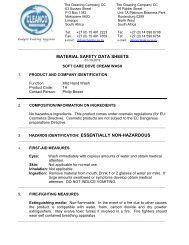 material safety data sheets handy andy - Cleaning materials ...