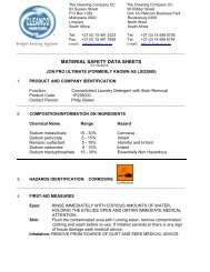 material safety data sheets handy andy - Cleaning materials ...