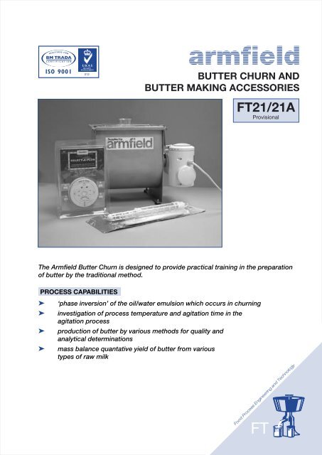 PDF datasheet - Armfield