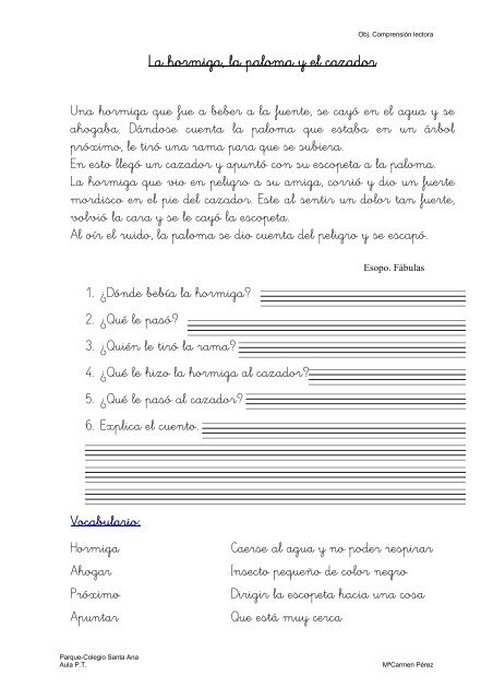 La hormiga, la paloma y el cazador