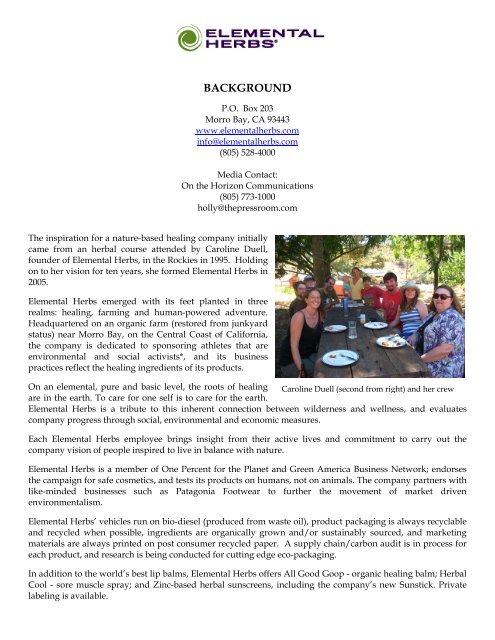 Elemental Herbs, Inc.