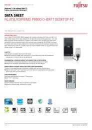 Data Sheet Fujitsu ESPRIMO C710 Desktop PC