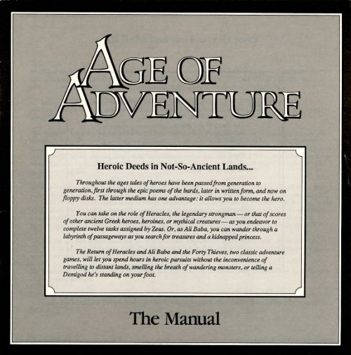 ageadv-manual - Museum of Computer Adventure Game History