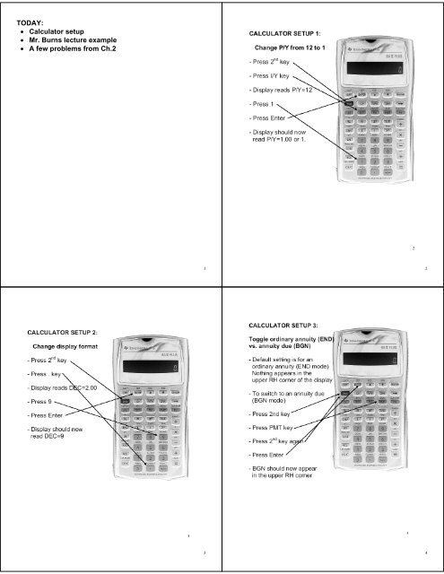 TODAY - FIN221 Discussion Notes