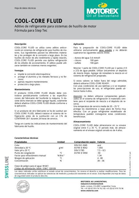 COOL-CORE FLUID - Motorex