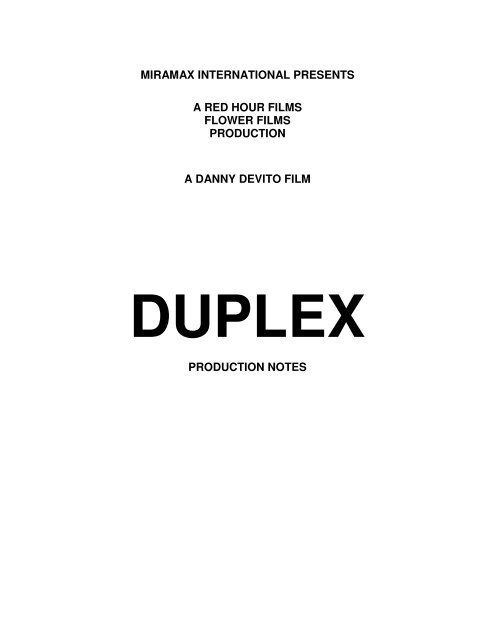 miramax international presents a red hour films flower films ...