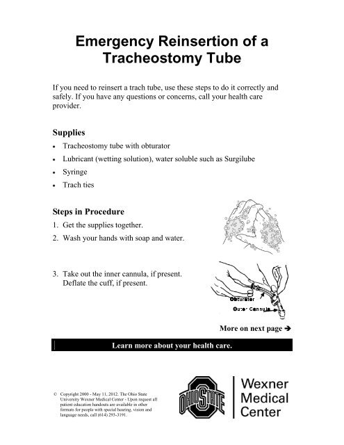Home Trach Care Education - Homemade Ftempo