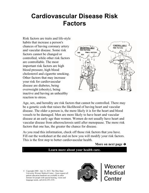 Controllable Factors Of Heart Disease