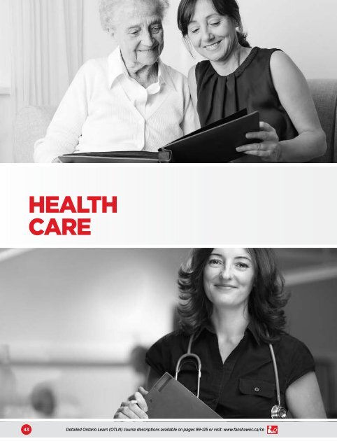 HEALTH CARE - Fanshawe College