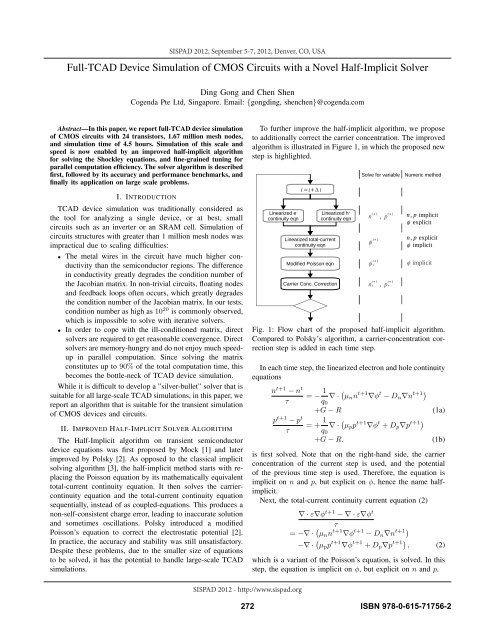 Full-TCAD Device Simulation of CMOS Circuits with a Novel Half ...