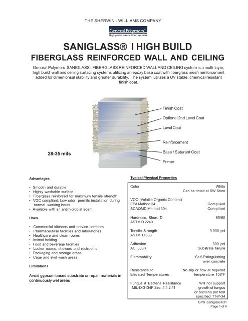 Saniglass 1 - General Polymers
