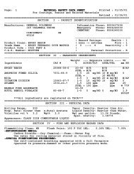 Page: 1 MATERIAL SAFETY DATA SHEET ... - General Polymers