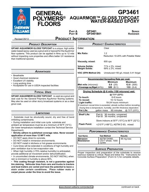 GP3461 GenerAl Polymers® Floors