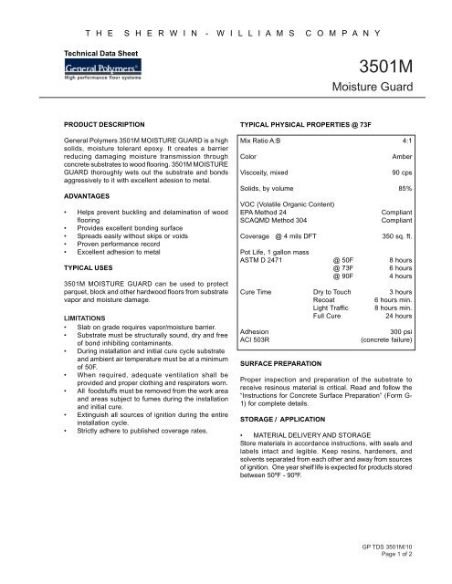 Moisture Guard - General Polymers