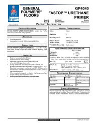 FasTop® Cove Base System - General Polymers