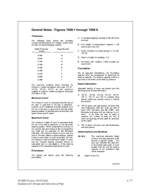 NCHRP Project 20-07(264)