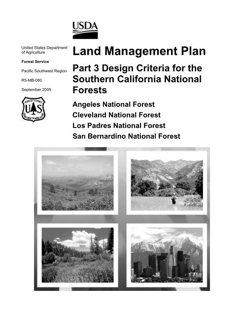 Land Management Plan - Part 3 Design Criteria for the Southern