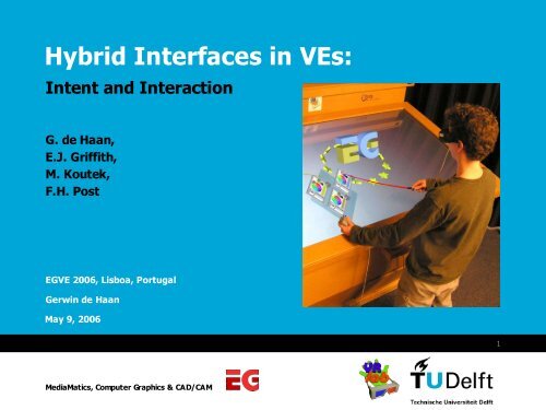 Hybrid Interfaces in VEs: - Computer Graphics and Visualization