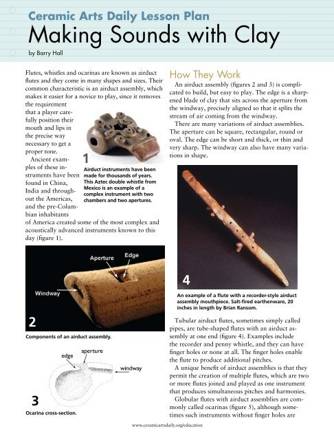 Making Sounds with Clay - Ceramic Arts Daily