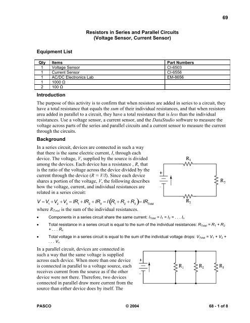 Resistors in Series and Parallel Circuits