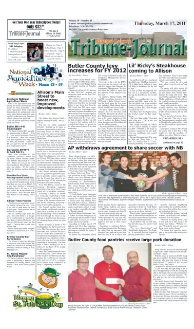 Section 1 - Butler County Tribune-Journal