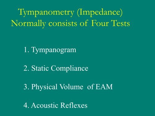 Tympanometry