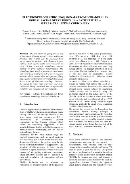 electroneurographic (eng) signals from intradural s3 dorsal ... - IFESS