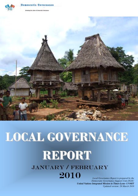 LOCAL GOVERNANCE REPORT - Unmit
