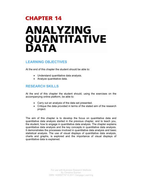 Chapter 14 - Cengage Learning