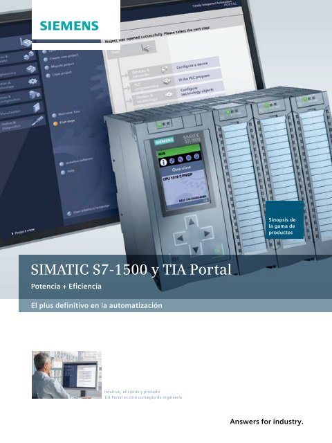 SIMATIC S7-1500 y TIA Portal - Siemens