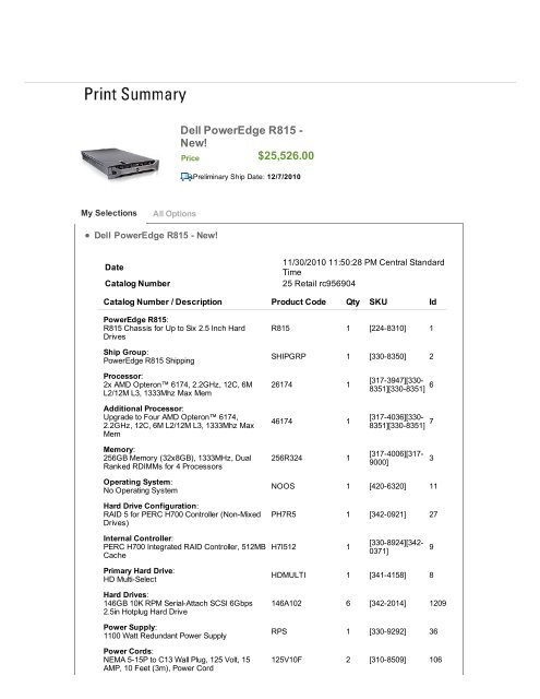 Dell PowerEdge R815