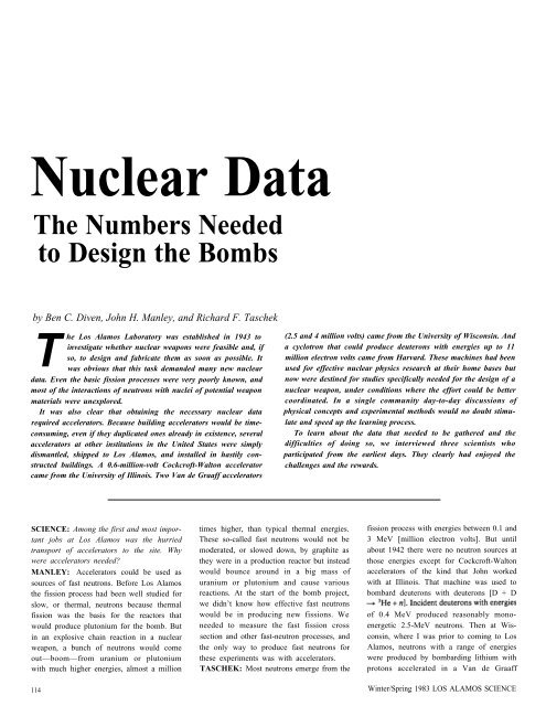 Nuclear Data