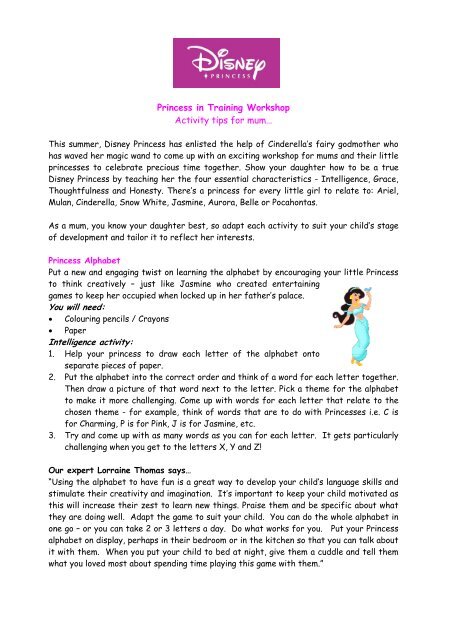 Disney Princess Alphabet