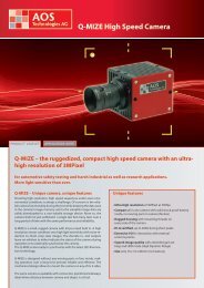 S-EM High Speed Camera - AOS Technologies AG