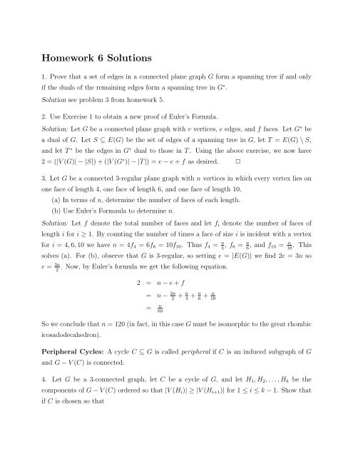 Homework 6 Solutions - People.stat.sfu.ca