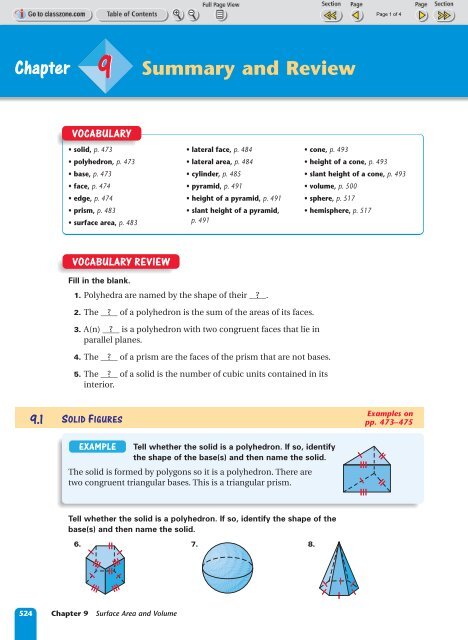 Unit 9 Summary and Review