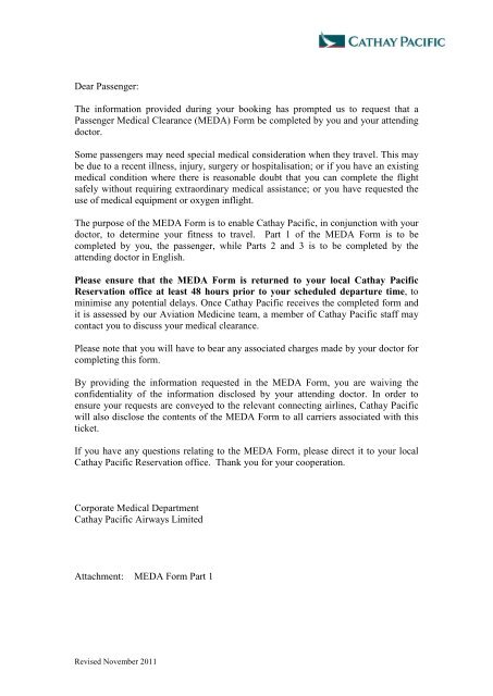 MEDA - Cathay Pacific