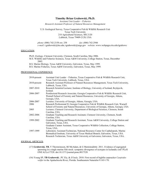 Timothy Brian Grabowski, Ph.D.