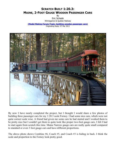 Eric Shade's - myLargescale.com