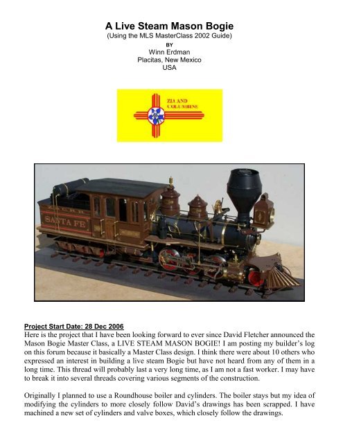 A Live Steam Mason Bogie - myLargescale.com