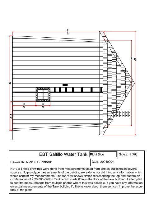 EBT Saltillo Water Tank - myLargescale.com