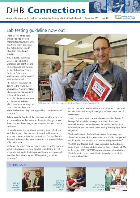 DHB Connections DHB Connections - Nelson Marlborough District ...