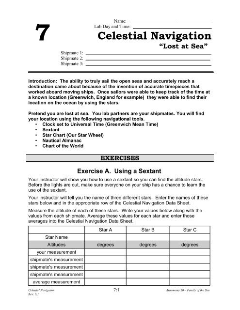 Celestial Navigation