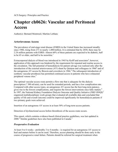 ACS Surgery: Principles and Practice