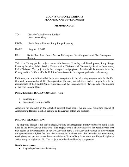 SBAR Memo - Long Range Planning Division