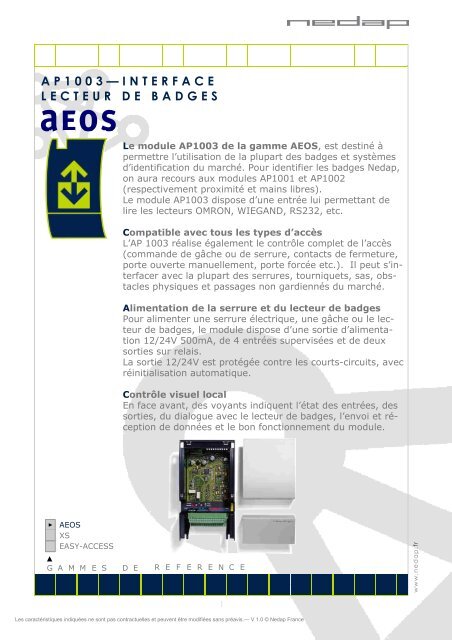 AP1003 (ext. reader).pub - Nedap France